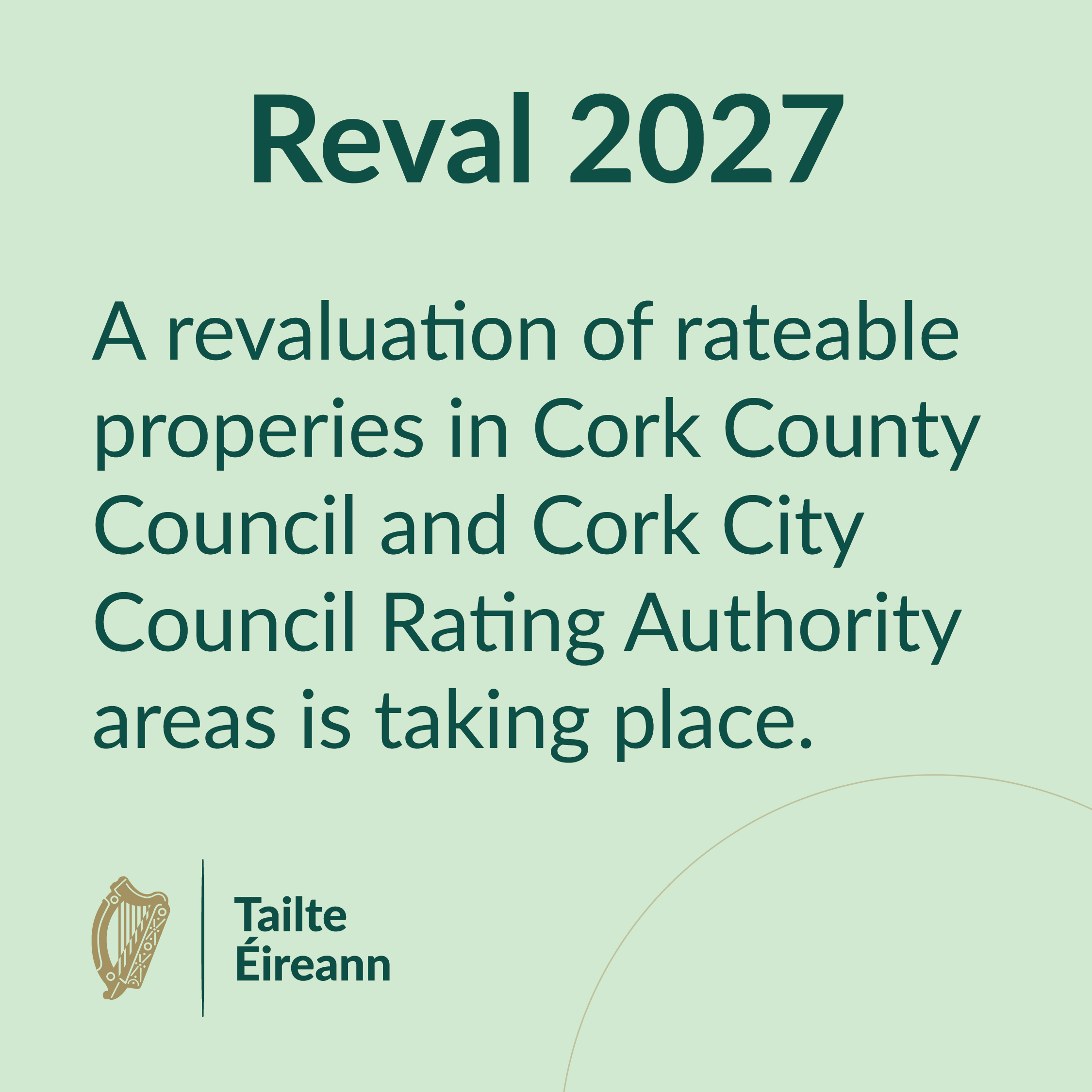 Cork County and Cork City Revaluation Update - Tailte Éireann
